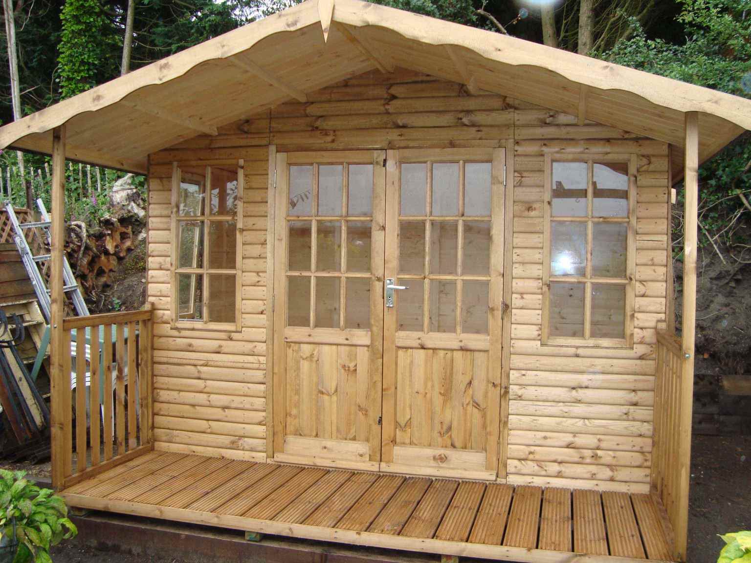 Log Lap Cladding Mb Garden Building